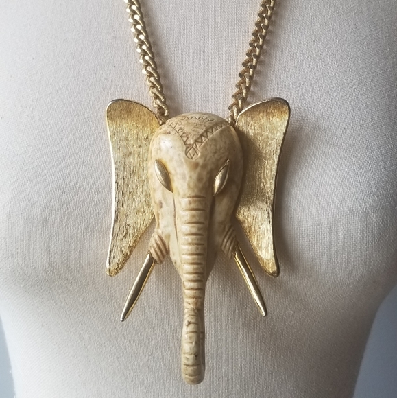 Luca Razza | Jewelry | Vintage 97 Luca Razza Elephant Head Necklace ...